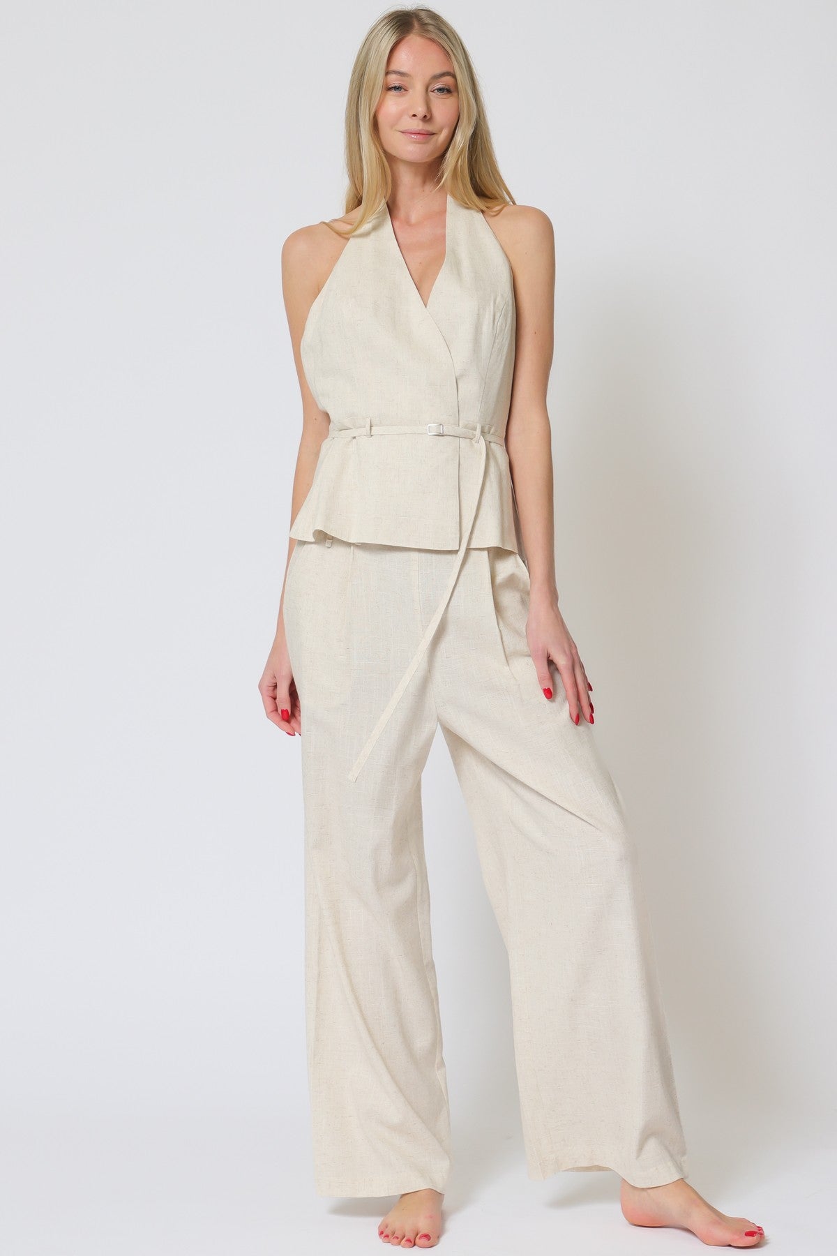 Halter Belted Top Pant Set – Styles Boutique Miami