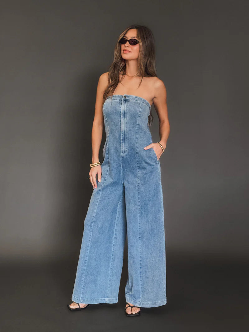 Ada Denim Jumpsuit – Styles Boutique Miami